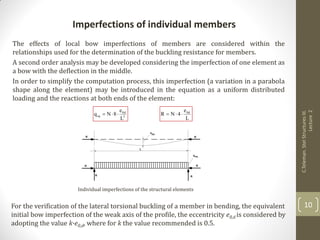 Lecture 2 s. s. iii Design of Steel Structures - Faculty of Civil ...