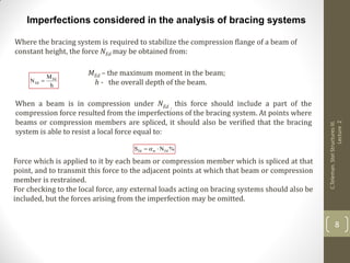Lecture 2 s. s. iii Design of Steel Structures - Faculty of Civil ...