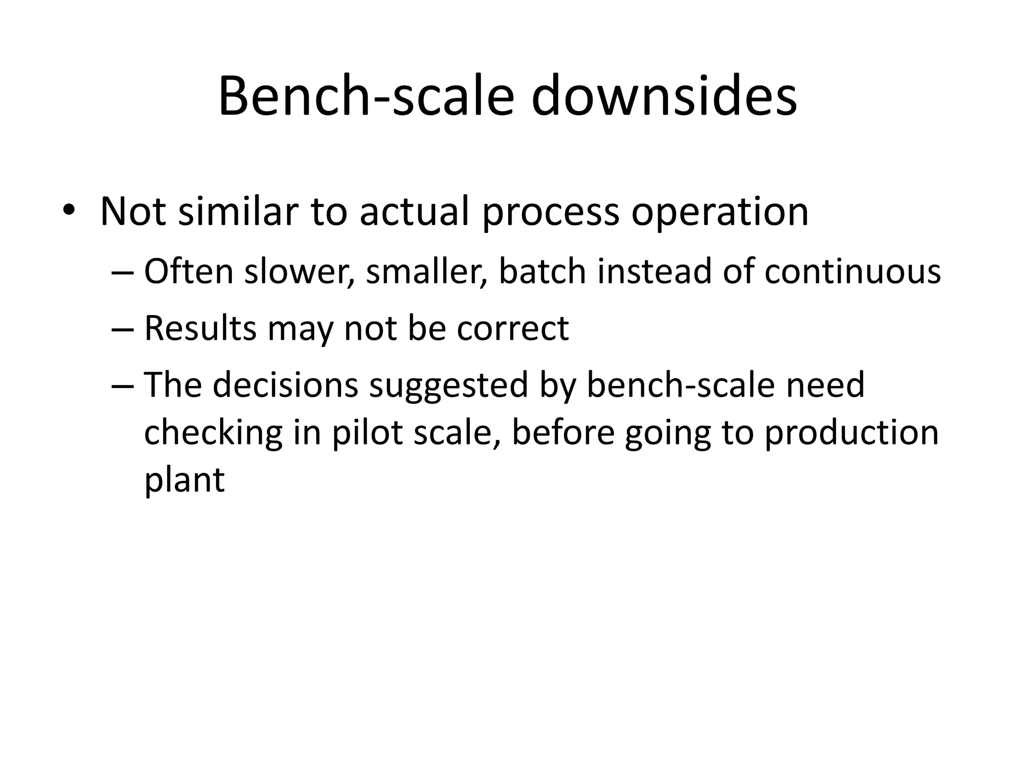 Scale-up and scale-down of chemical processes | PPTX