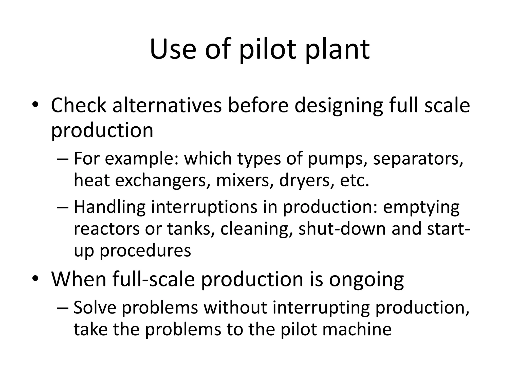 Scale-up and scale-down of chemical processes | PPTX