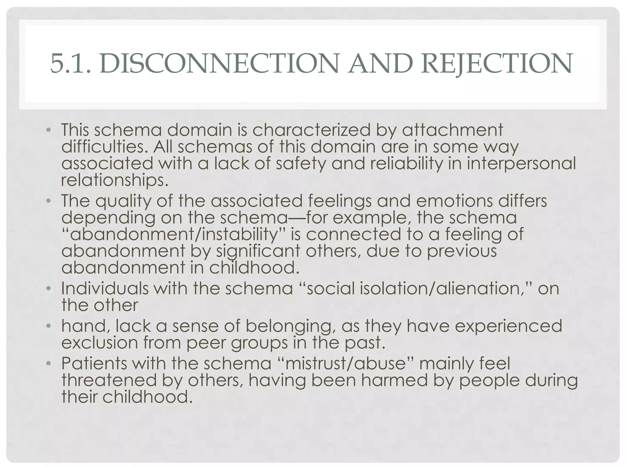 Lecture 2 schema therapy overview & early maladaptive schemas | PPTX