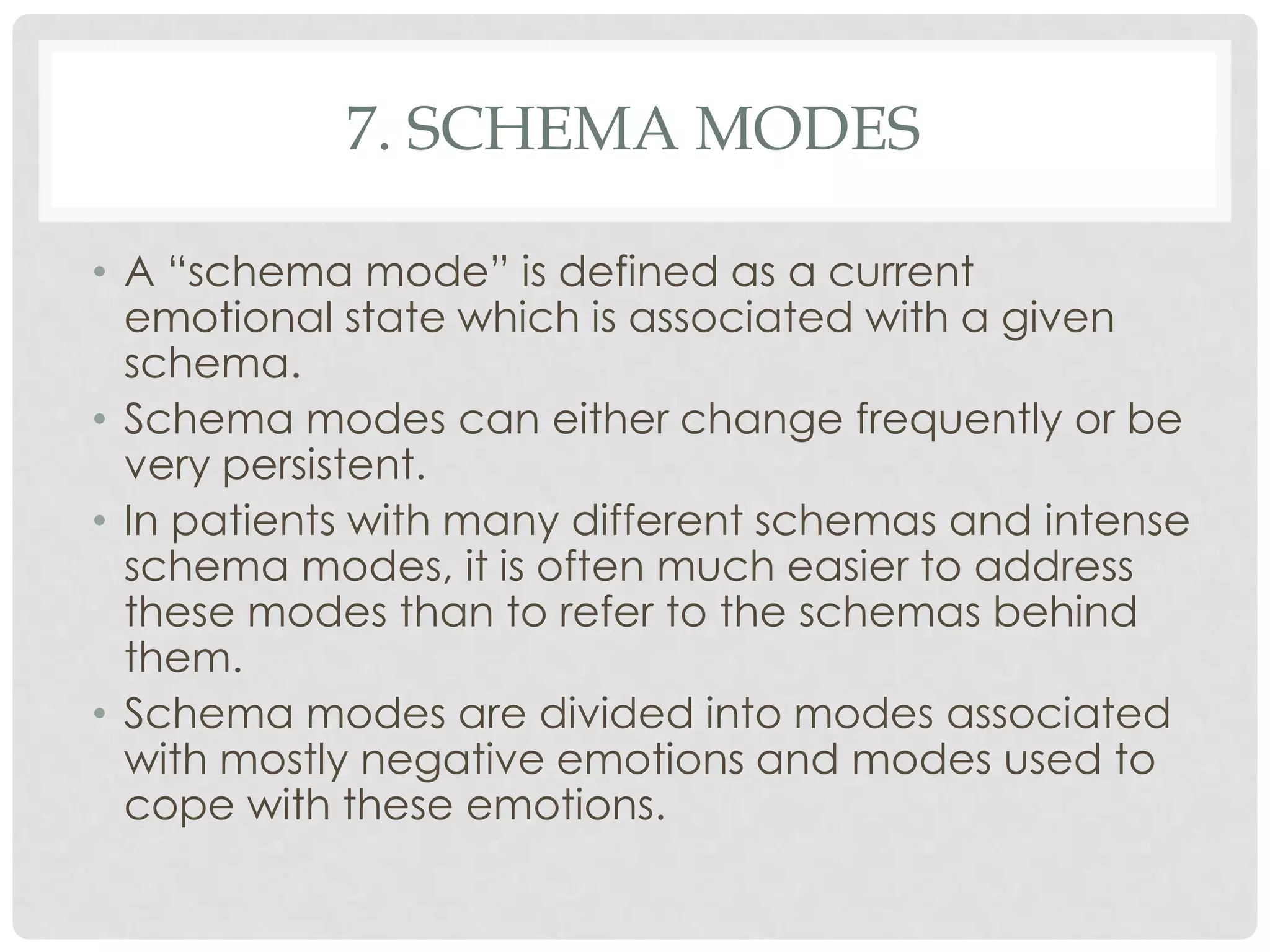 Lecture 2 schema therapy overview & early maladaptive schemas | PPTX