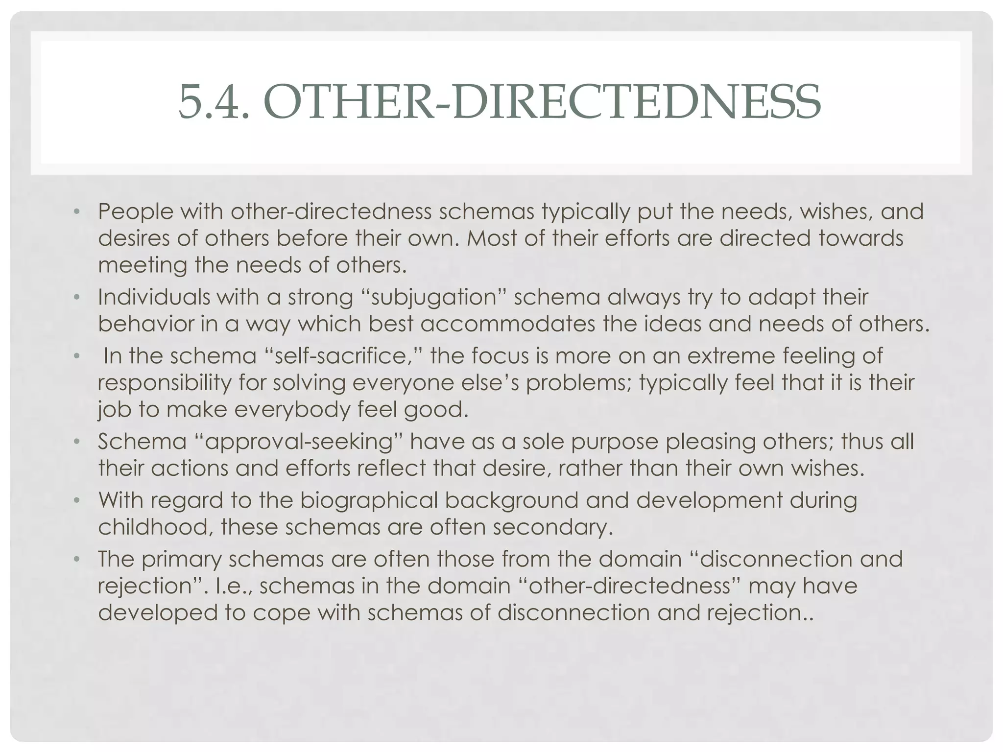 Lecture 2 schema therapy overview & early maladaptive schemas