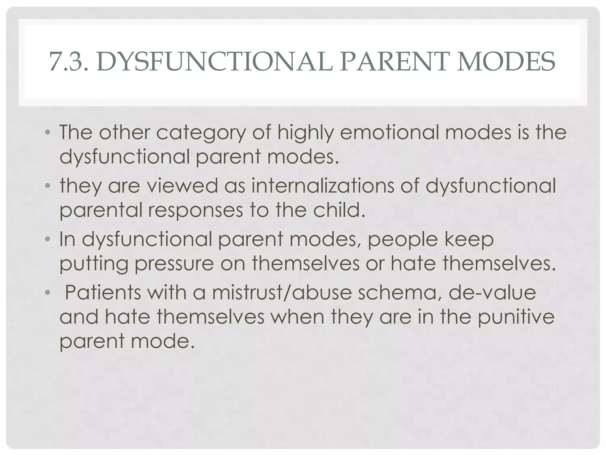 Lecture 2 schema therapy overview & early maladaptive schemas
