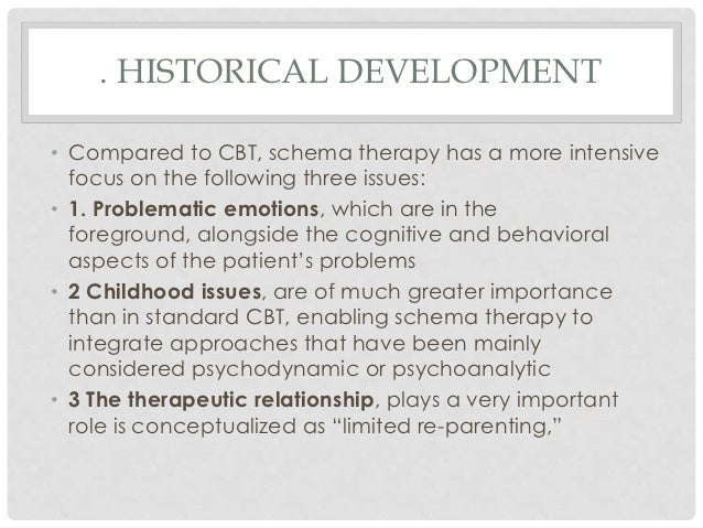 Lecture 2 schema therapy overview & early maladaptive schemas