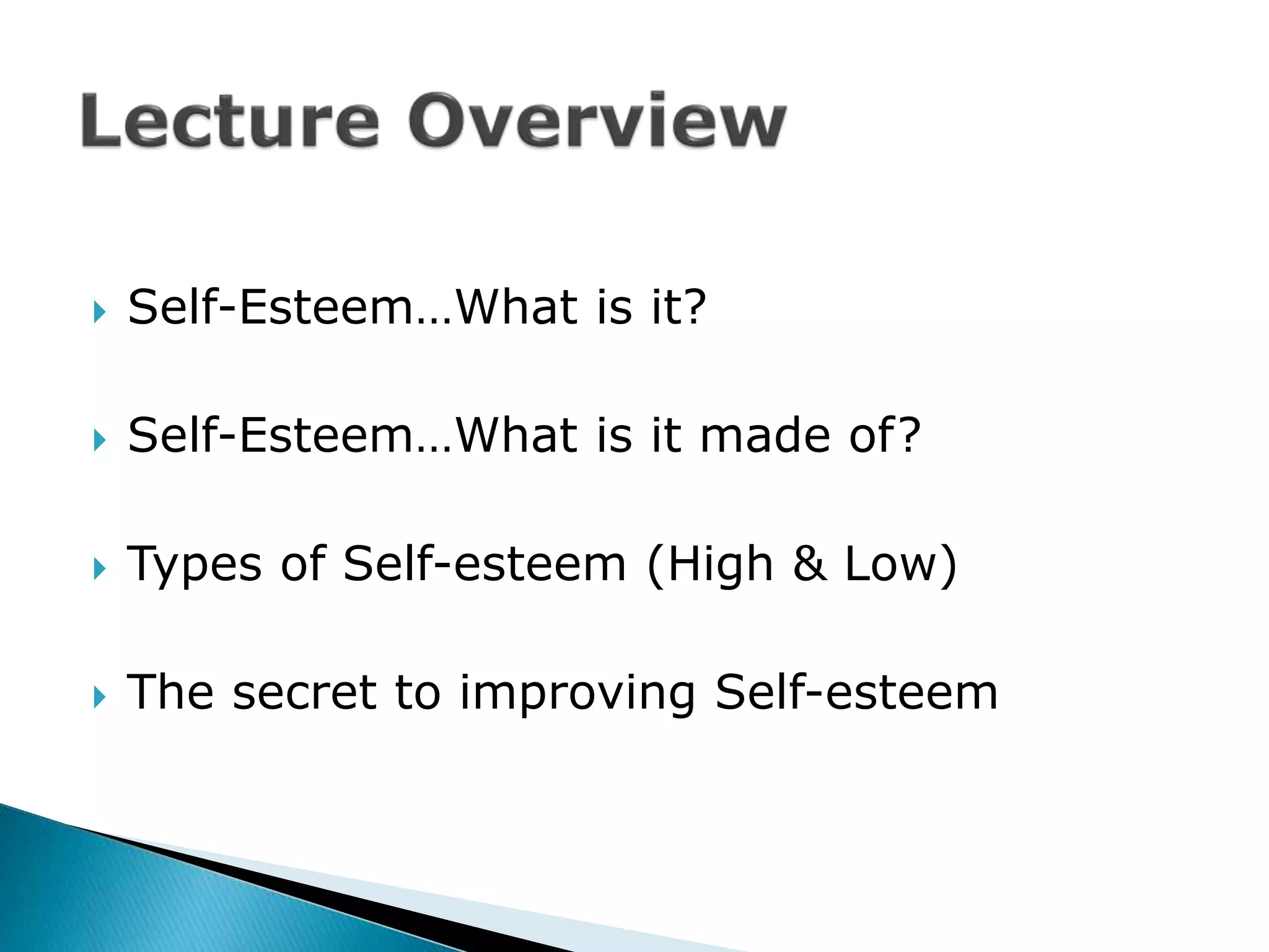 Self-Esteem | PPT