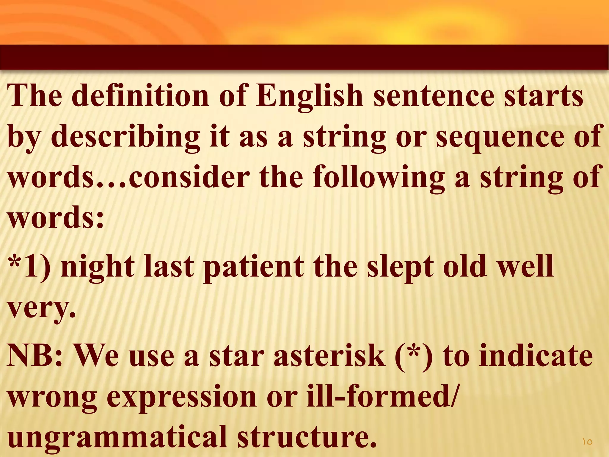 Lecture 2 sentence structure constituents | PDF