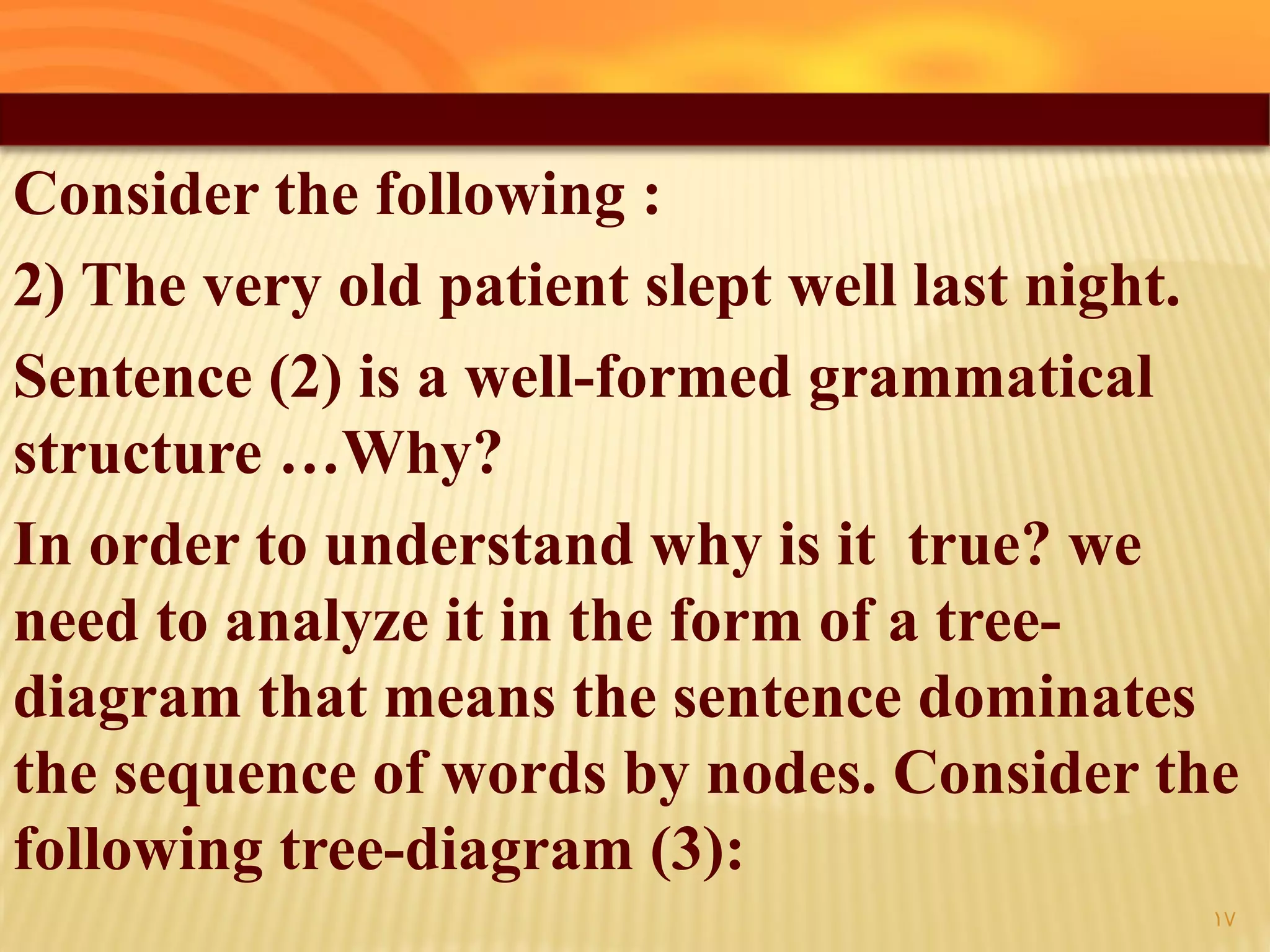 Lecture 2 sentence structure constituents | PDF