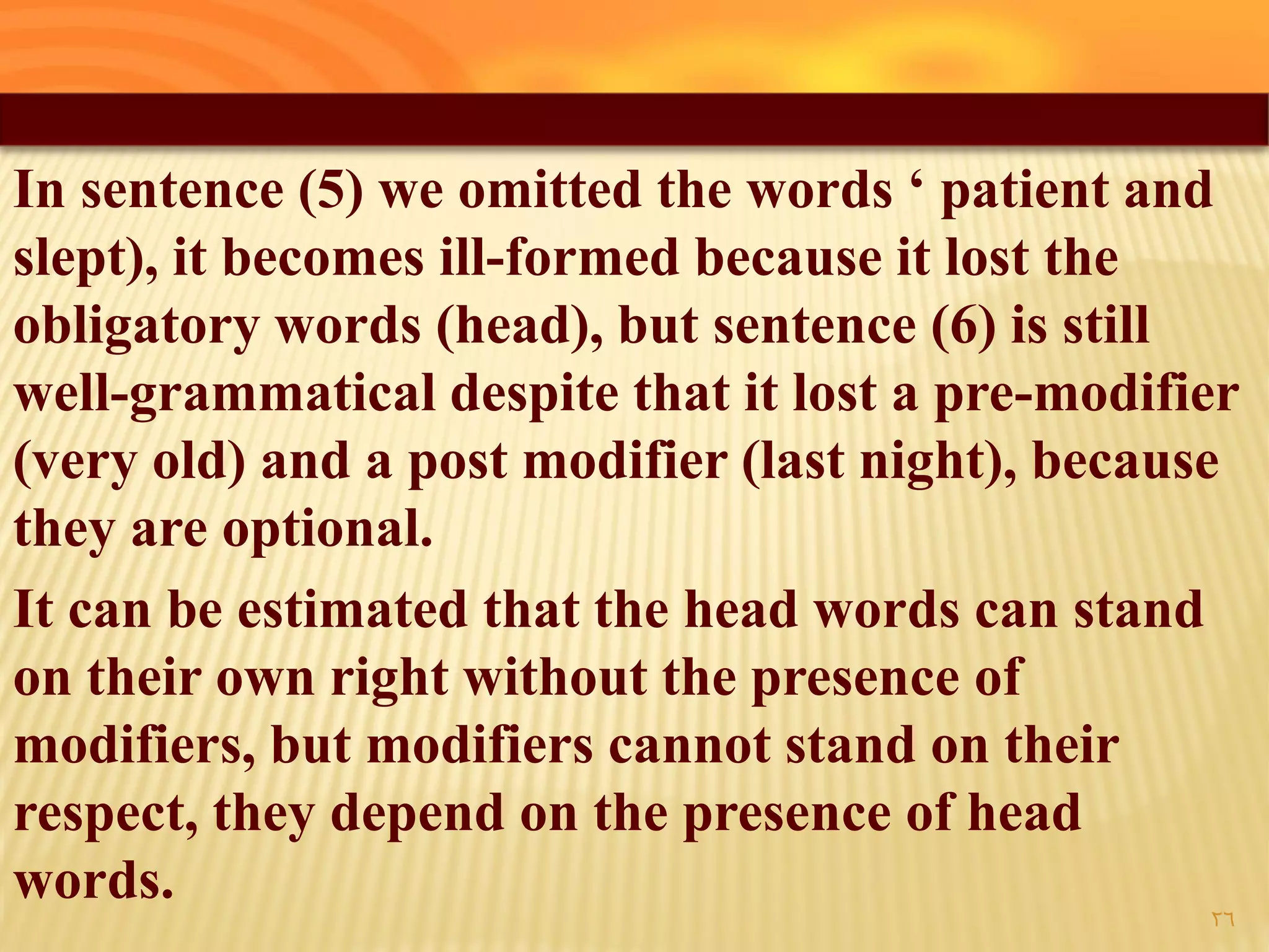 Lecture 2 sentence structure constituents | PDF