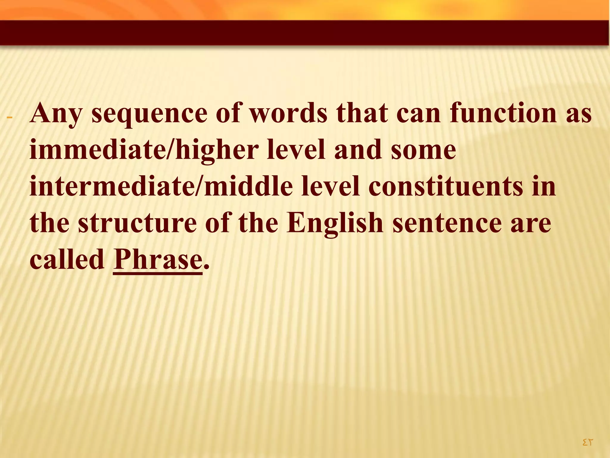 Lecture 2 sentence structure constituents | PDF