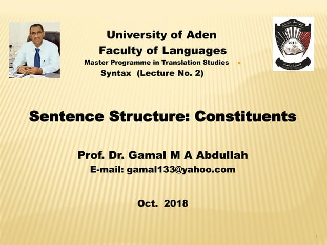 Lecture 2 sentence structure constituents | PDF