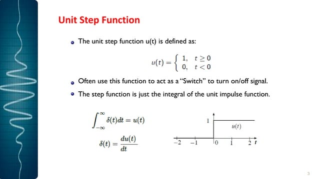 Lecture2 : Common continuous time signals | PPT