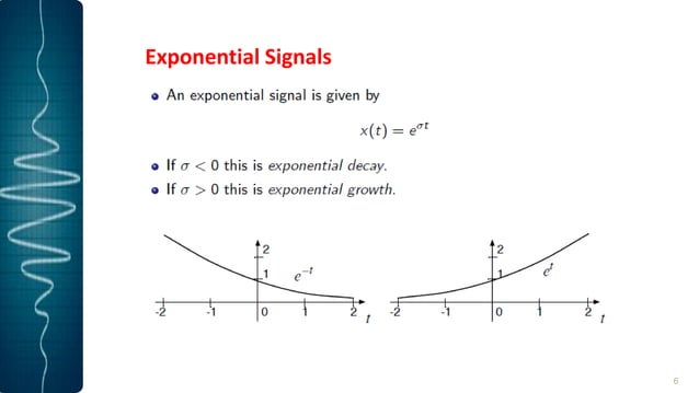 Lecture2 : Common continuous time signals | PPT