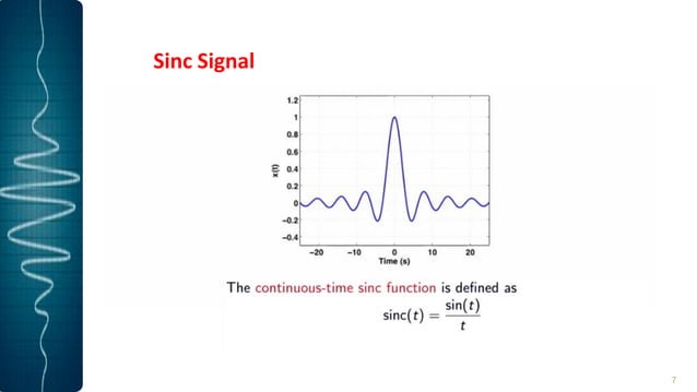 Lecture2 : Common continuous time signals | PPT