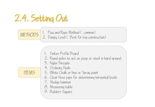 SITEWORKS & SETTING OUT | PDF