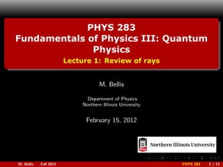 Lecture 2 slides | PDF
