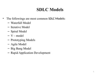 Lecture 2 Software Development Process and SDCL models.pptx