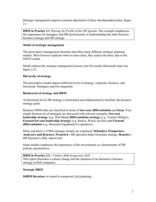 Lecture 2 strategic human resource management - Farooq Omar | PDF