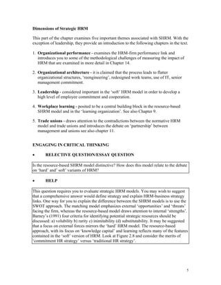 Lecture 2 strategic human resource management - Farooq Omar | DOC