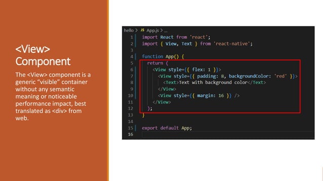 Lecture 2 Styling And Layout In React Native Pptx