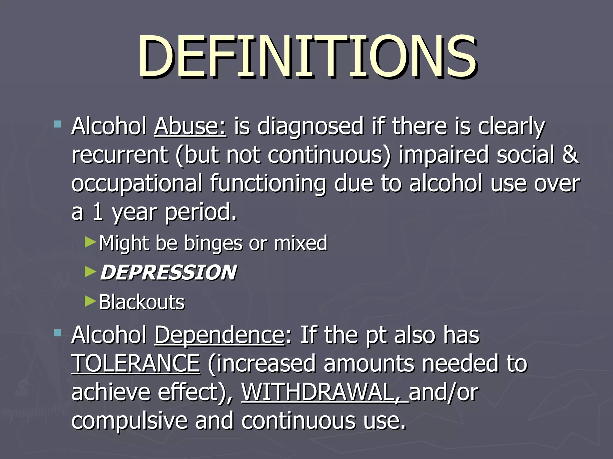 Lecture 2 Subatance Abuse | PPT