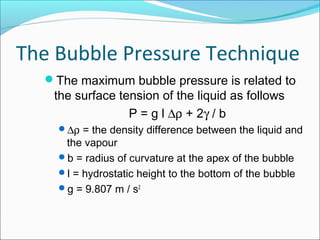 surface tension | PPT