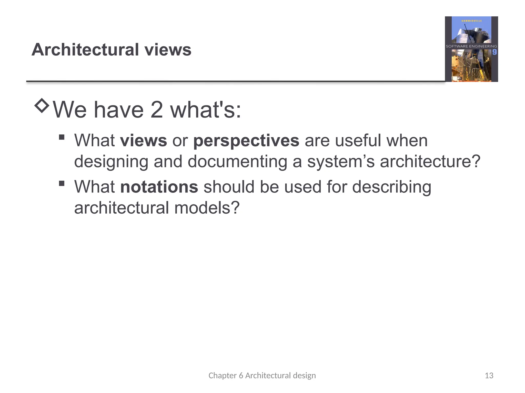 Lecture 2 system architecture- software design and architecture | PPTX