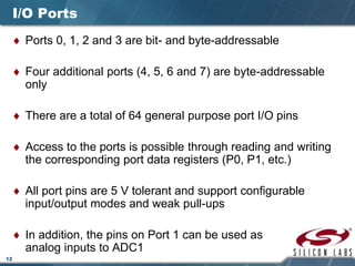 Lecture 2 (system overview of c8051 f020) rv01 | PPT