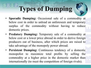 Lecture 2 - Tariff and Non-tariff Barriers to International Trade | PPTX