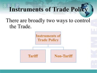 Lecture 2 - Tariff and Non-tariff Barriers to International Trade | PPTX