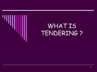 Lecture 2 tender process n documentation | PPT