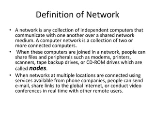 Lecture 2 types of network | PPTX | Internet | Computing