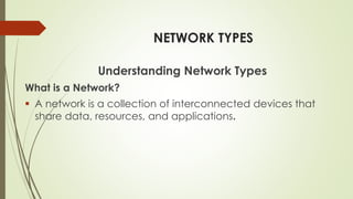 Network Types,Undersatnding network type | PDF