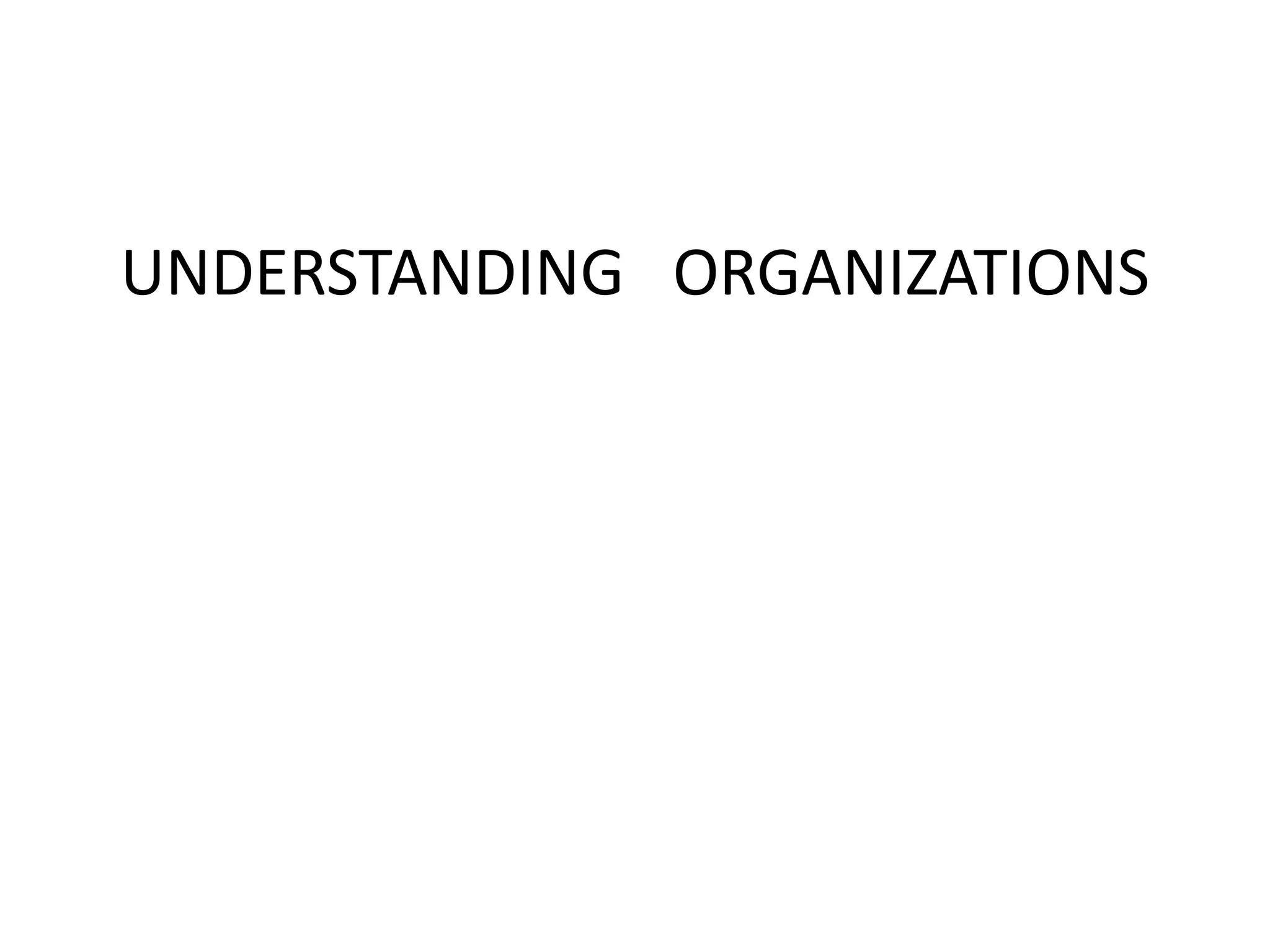 Lecture 2 understanding organizations copy | PPTX