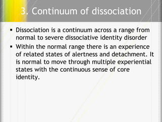 Lecture 2 understanding the role of dissociation and attachment | PPTX
