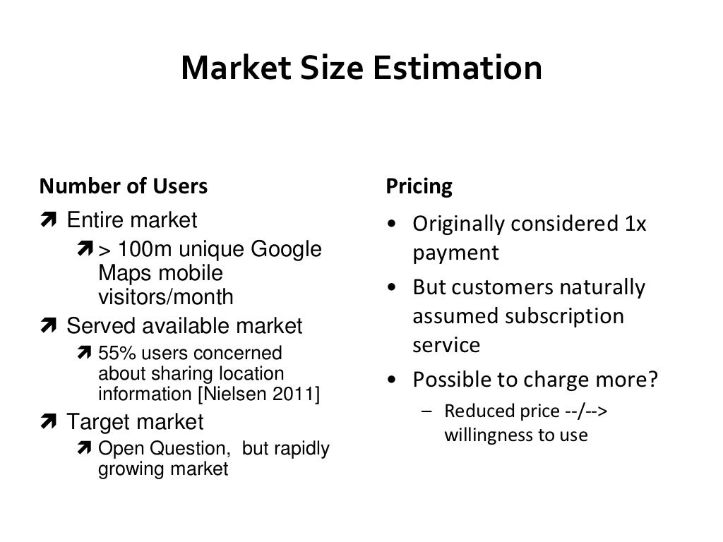 Market Size Estimation Number of