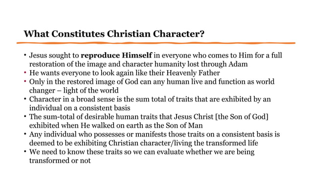 THE TRANSFORMED PERSON.pptx for students | PPT