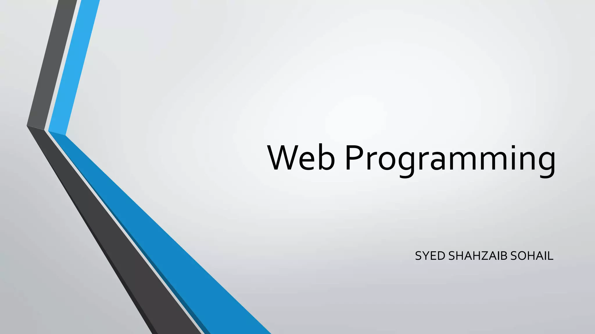 Web Development - Lecture 2 | PPTX