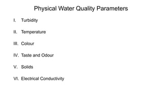 Water quality parameters | PDF