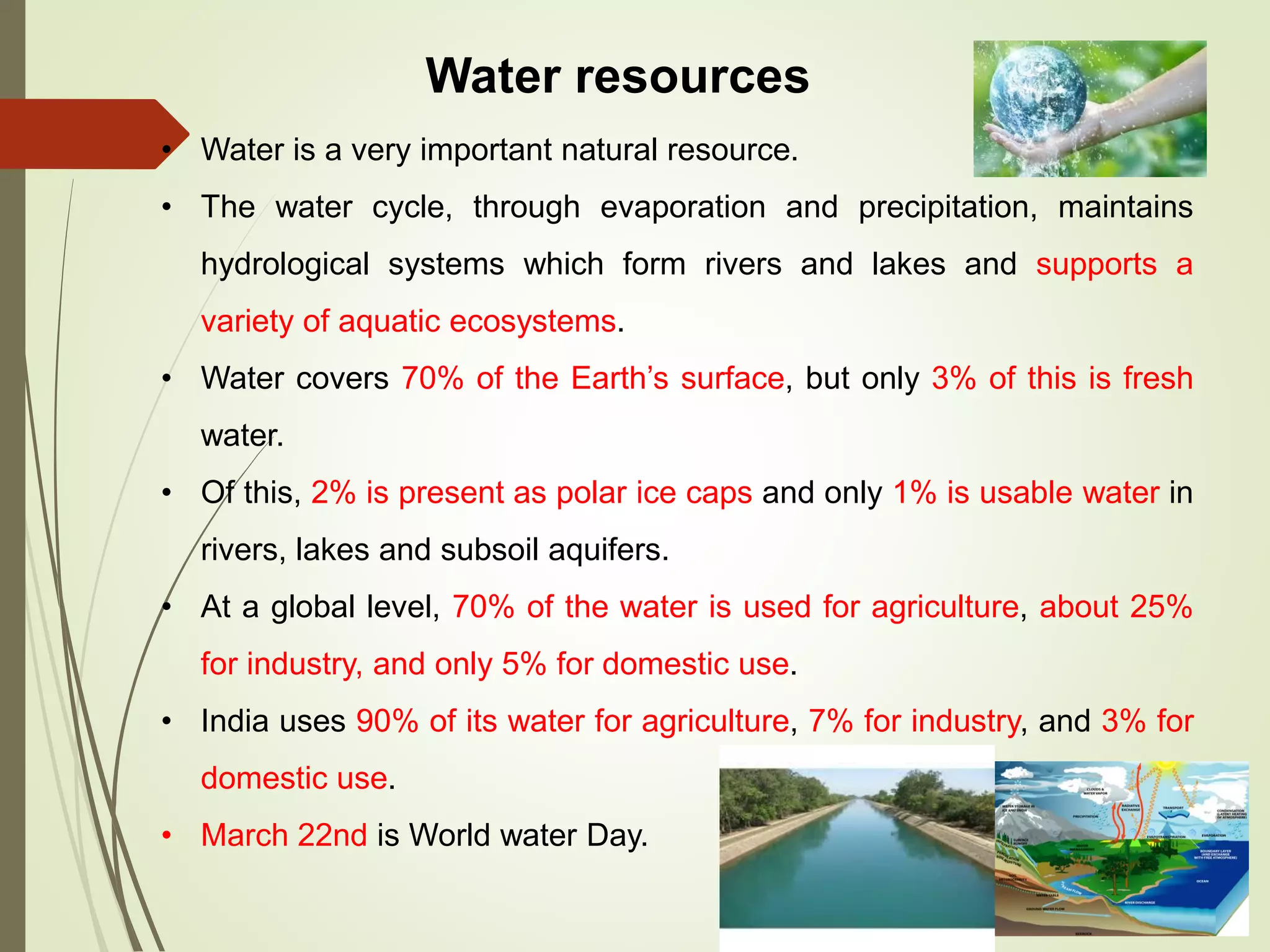 Lecture 3 0ppt Water resources | PDF