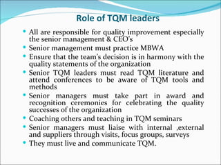 Lecture of TQM | PPT