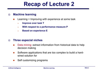 Lecture3 - Machine Learning | PDF