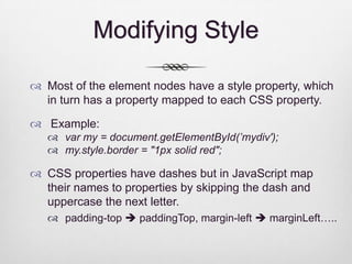 DOM and Events | PPT