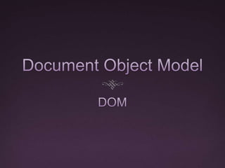DOM and Events | PPT