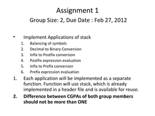 Data Structure Lecture 3 | PPT