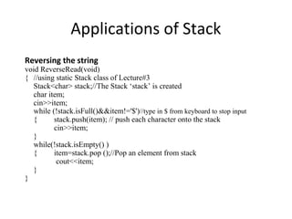 Data Structure Lecture 3 | PPT