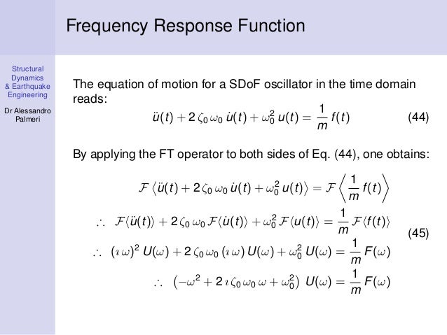 SDEE: Lectures 3 and 4