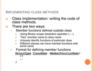 C++ And Object in lecture3 | PPT