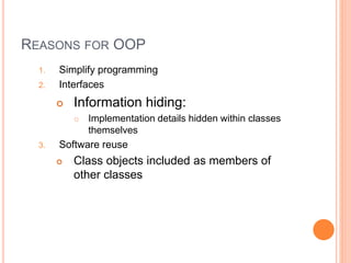 C++ And Object in lecture3 | PPT