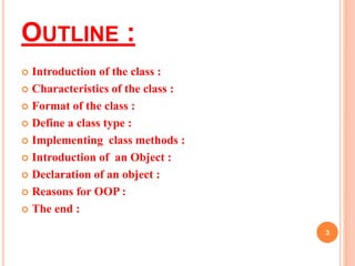 C++ And Object in lecture3 | PPT